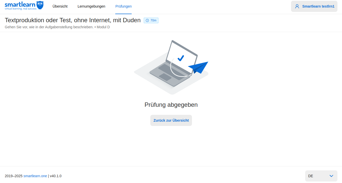 Smartlearn Prüfung (LRN/TN)